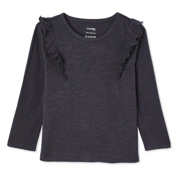George Toddler Girls' Ruffle Tee, Sizes 2T-5T - Walmart.ca
