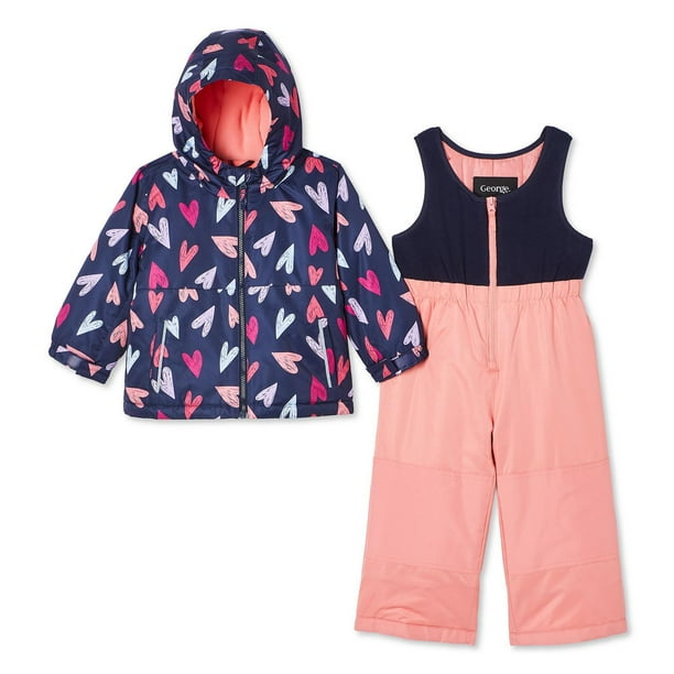 George Toddler Girls' -20C Snow Suit 2-Piece Set, Sizes 2T-5T - Walmart.ca