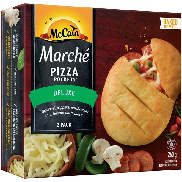 McCain Marché Pizza Pockets Deluxe Frozen Snack - Walmart.ca