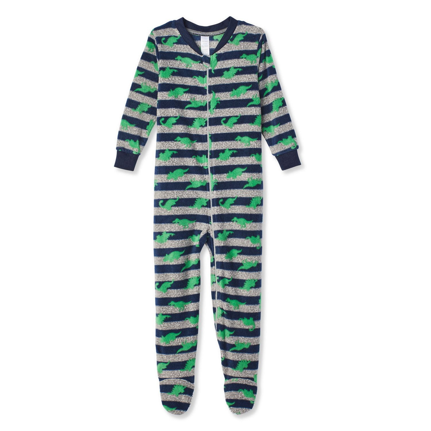George Toddler Boys' Zip-Up Sleeper with Footlets | Walmart Canada