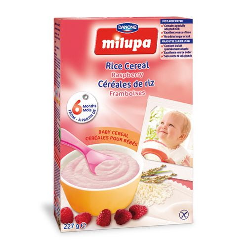 Milupa Baby Cereal - Rice/Raspberry - Walmart.ca