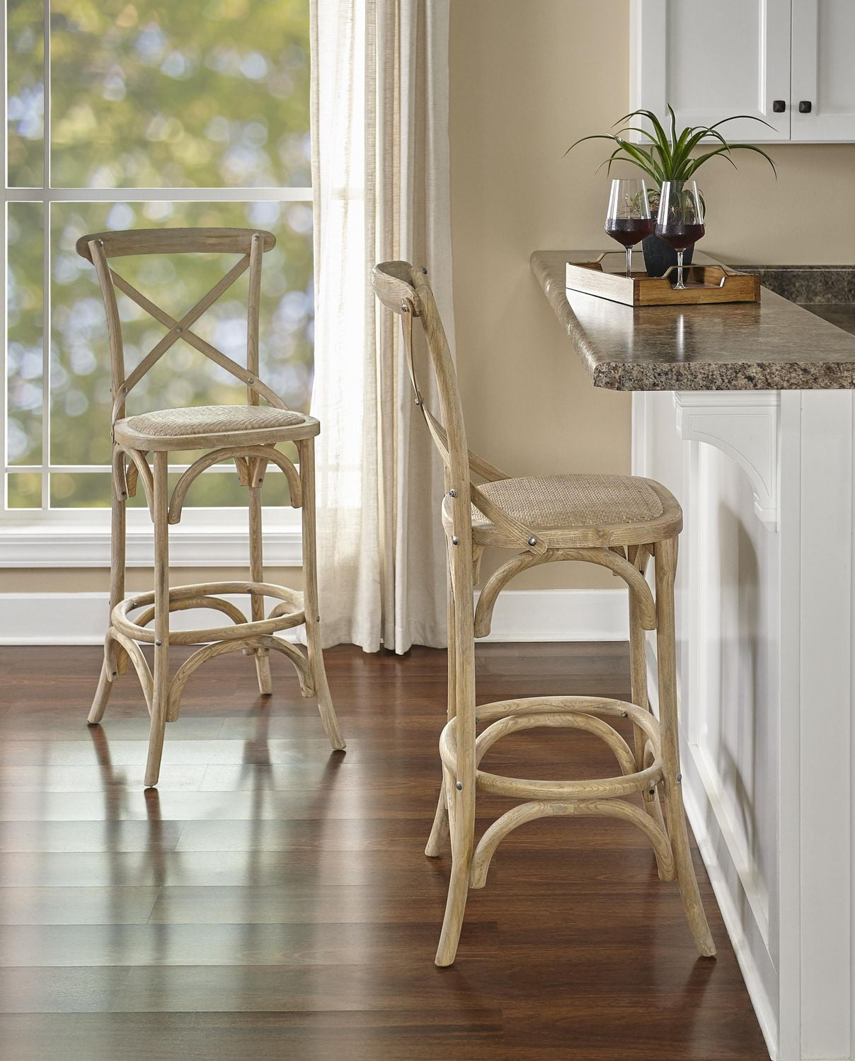 Grey wash counter stool store