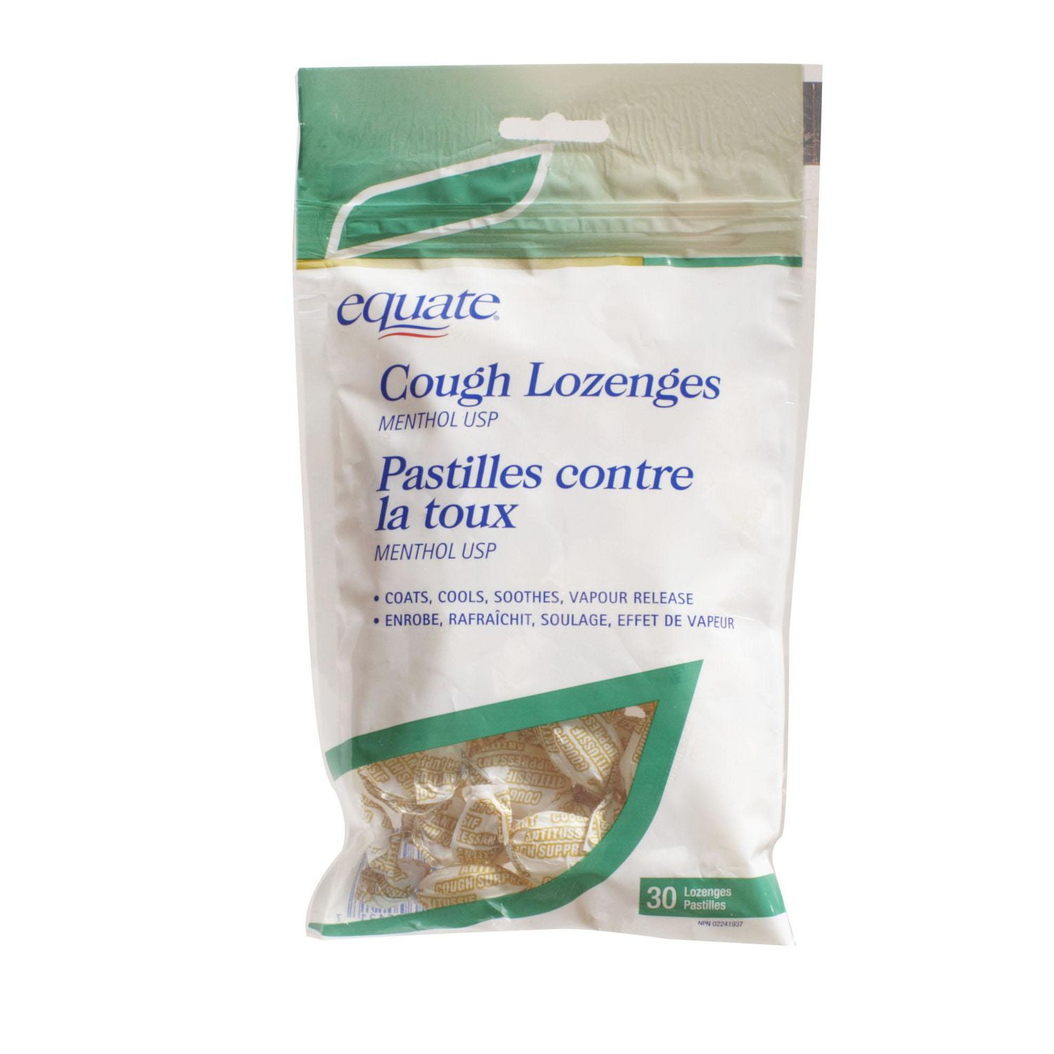 Equate Cough Lozenges Menthol Usp, 30 Lozenges | Walmart Canada