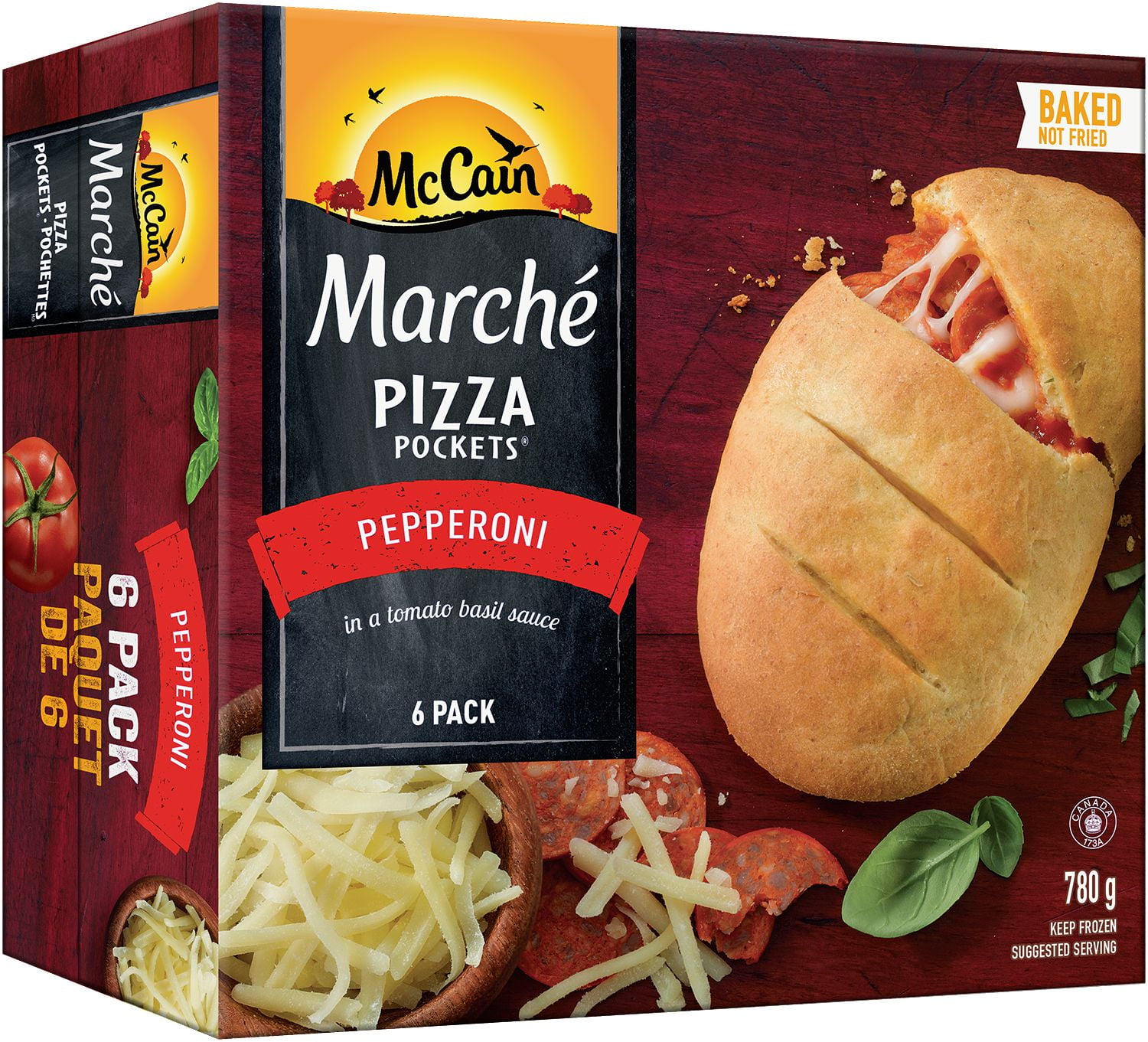 McCain Marché Pizza Pockets Pepperoni Frozen Snack | Walmart Canada