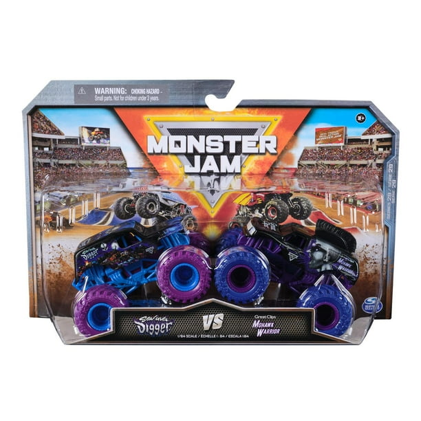 Monster Jam, Official Son Uva Digger Vs. Mohawk Warrior Die-Cast ...