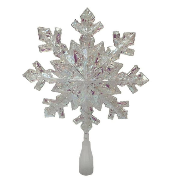 Holiday Time LED Battery-Operated Cool White LED Christmas Tree Topper ...