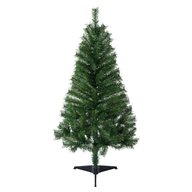 Holiday Time 4' Un-Lit Destin Fir Christmas Tree-Green, 190 branch tips ...