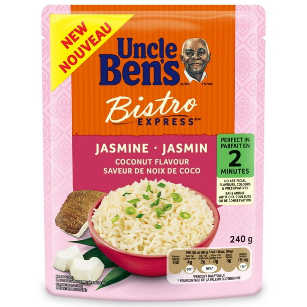 Uncle Ben's Bistro Express White Jasmine Rice Coconut, 240g, Perfect ...