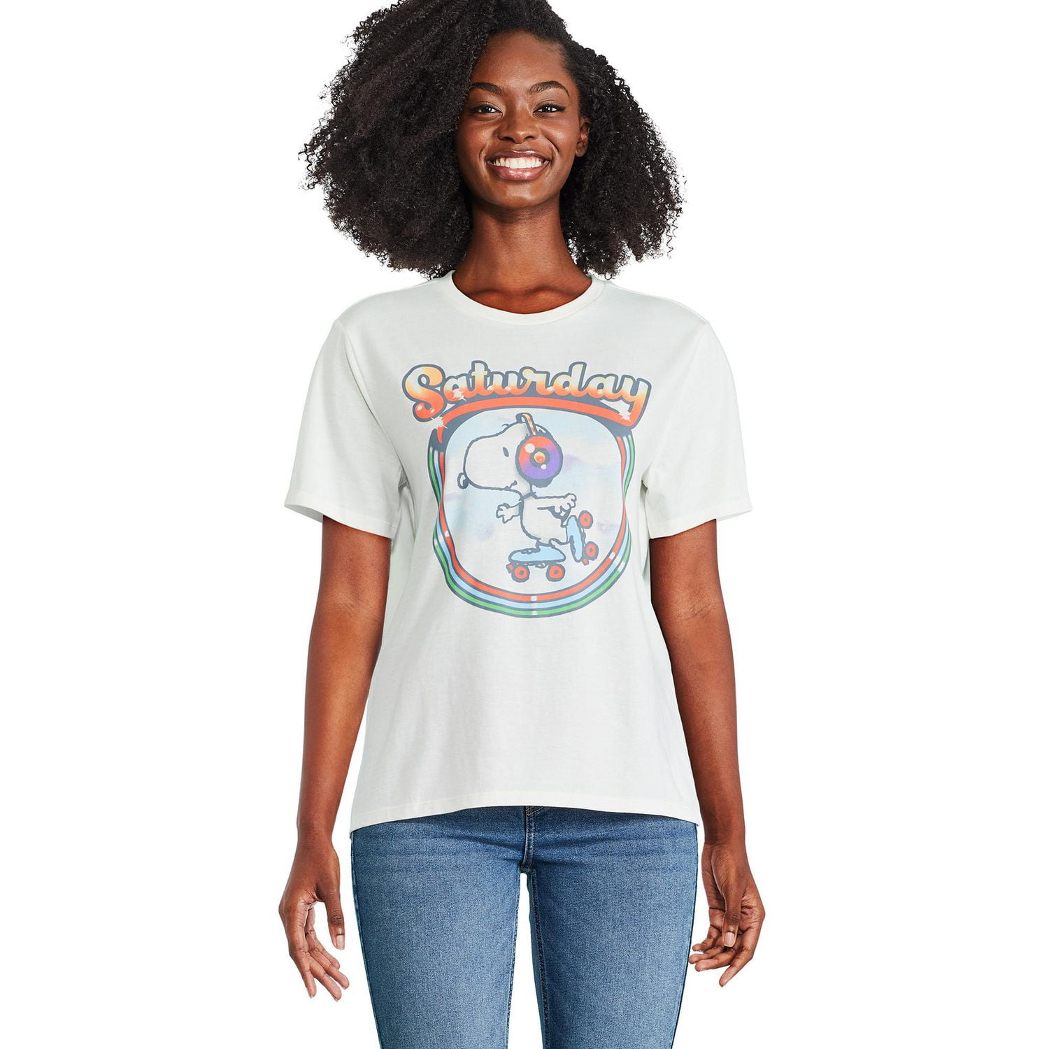 Click here for Peanuts Womens Snoopy Short Sleeve Tee Xl prices