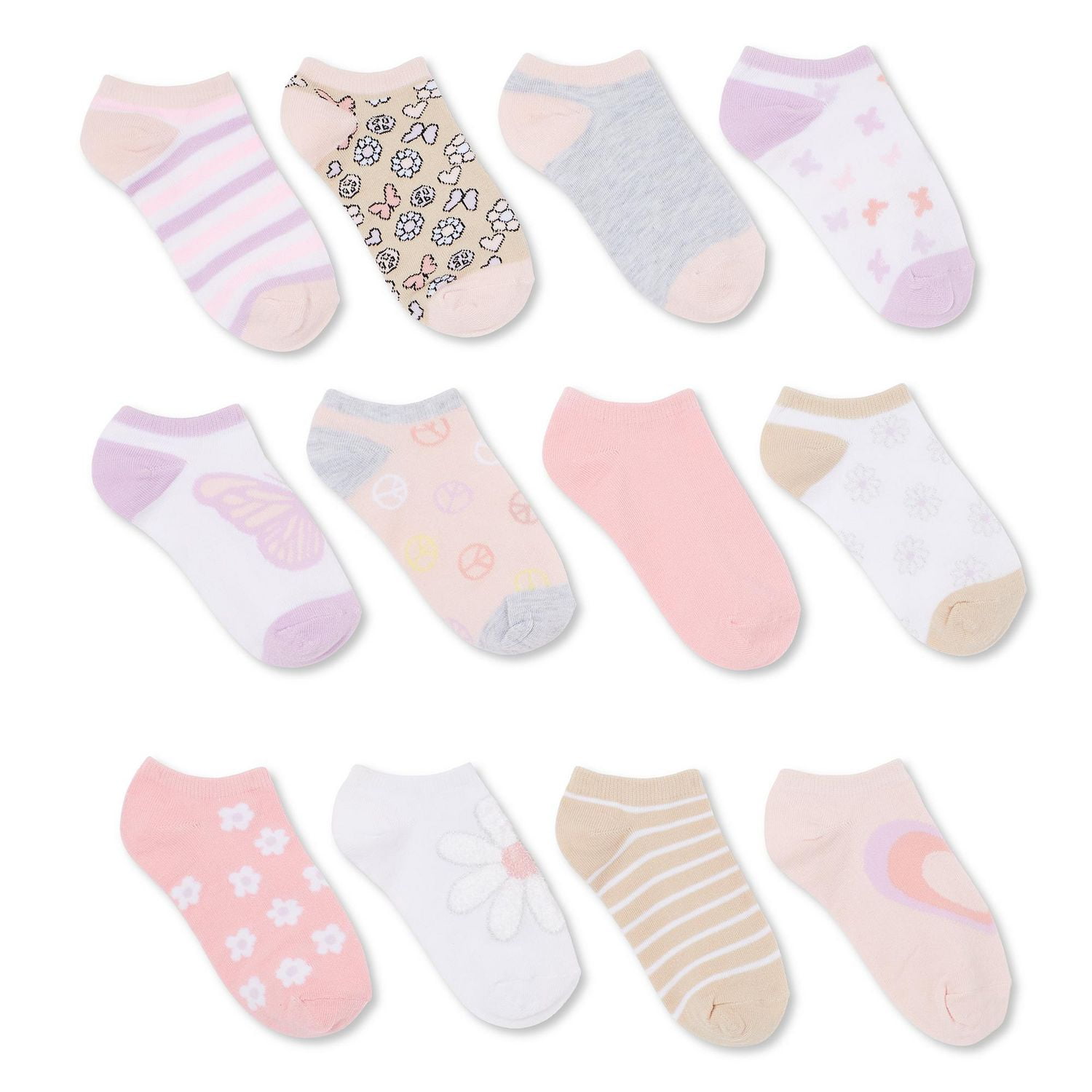 Click here for George Girls Low-Cut Socks 12-Pack 3-6 prices