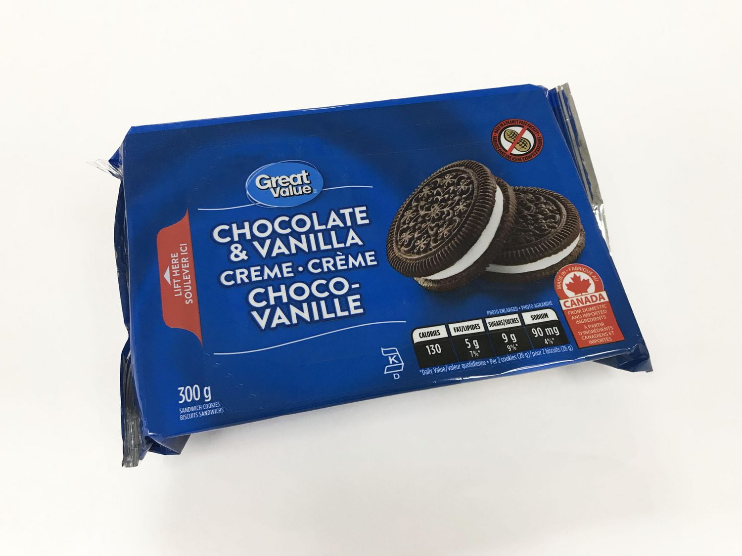 Great Value Chocolate And Vanilla Creme Walmart Canada