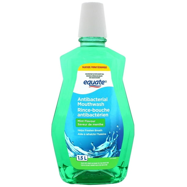 Equate Original Mint Flavour Antibacterial Mouthwash, 1.5 L - Walmart.ca