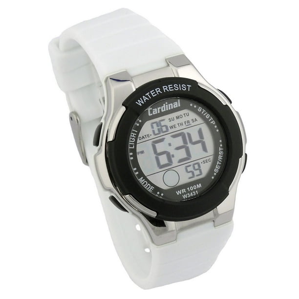 Cardinal Ladies Multi-Function White Strap Digital Watch - Walmart.ca
