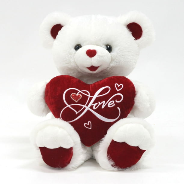 Vendor Labelling 15" Sweetheart Teddy® Plush Toy, White - Walmart.ca
