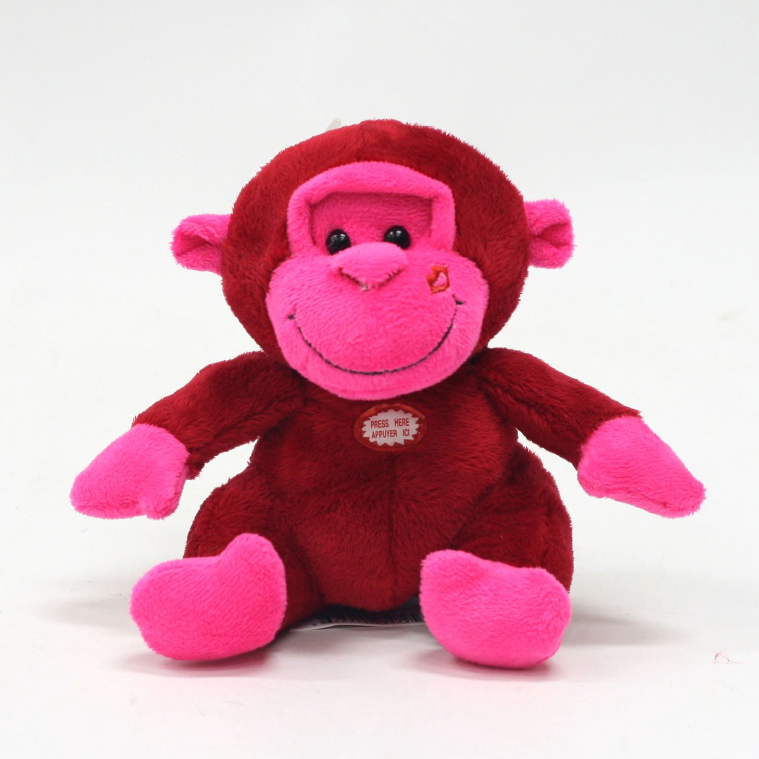 Vendor Labelling 8" Monkey Cuddly Classics Plush Toy, Red | Walmart Canada