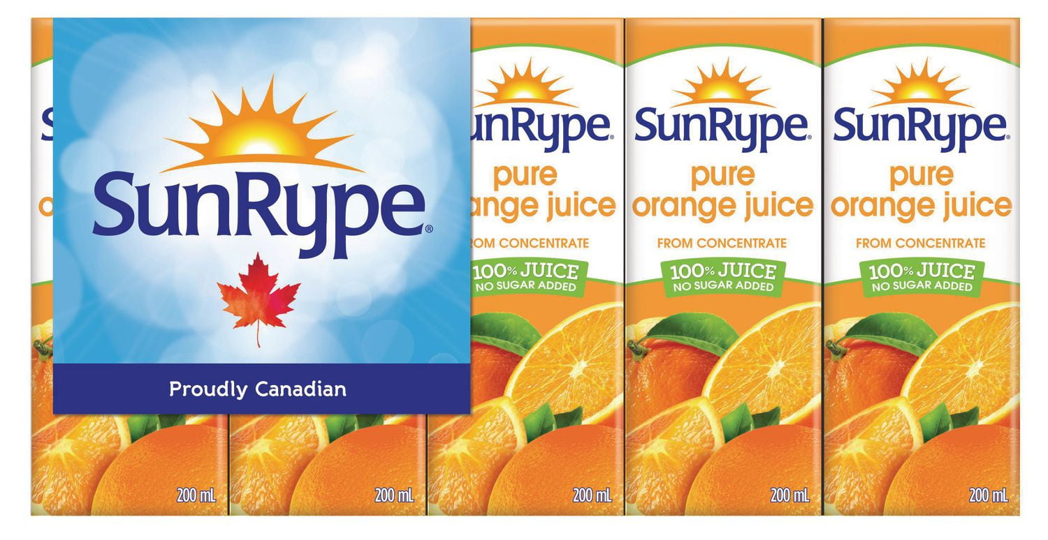 SunRype No Sugar Added 100% Pure Orange Juice | Walmart Canada