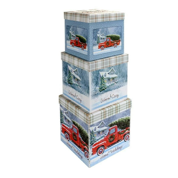 Holiday Time Christmas Gift Set, Red Truck, 3 Pieces, Holiday Time 3 ...