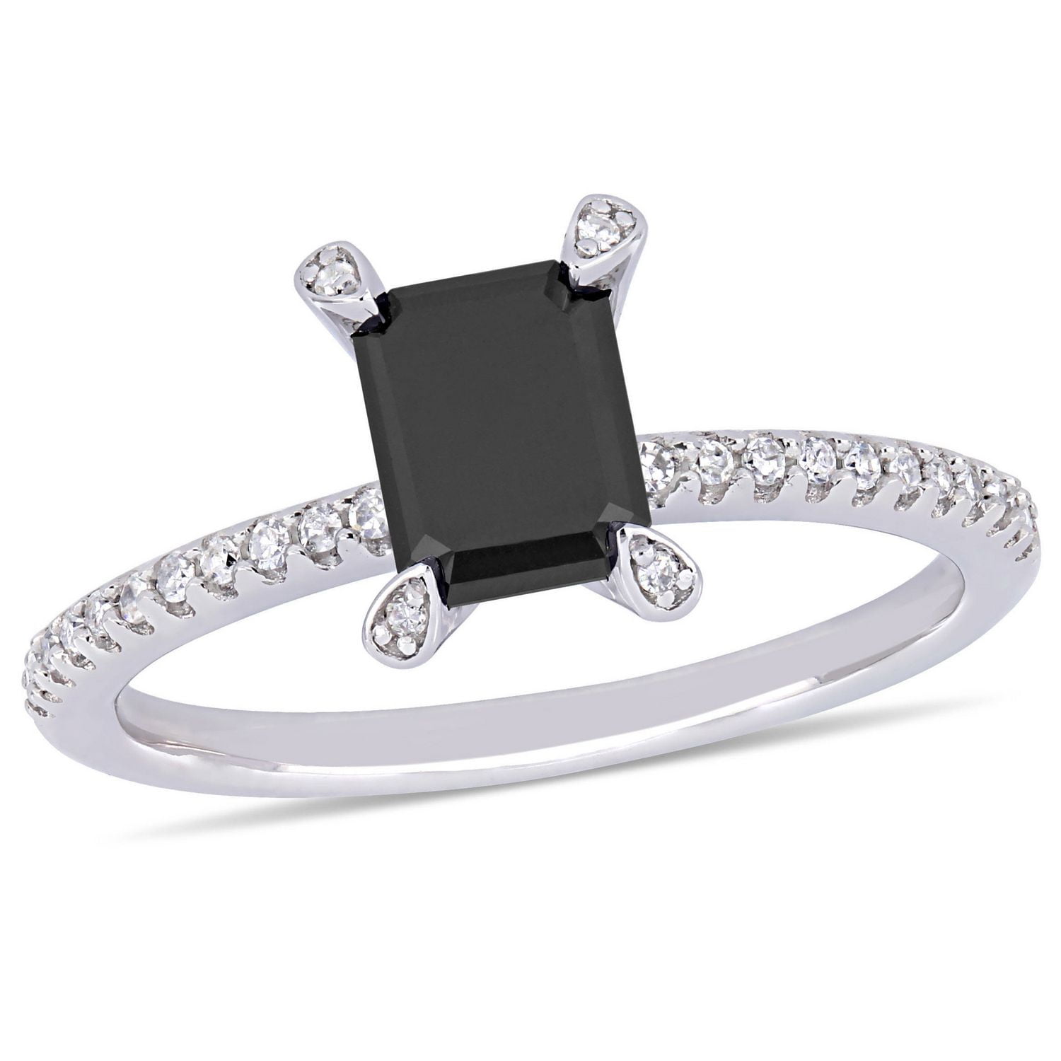 Click here for Asteria 1-1/10 Carat T. W. Black And White Diamond... prices