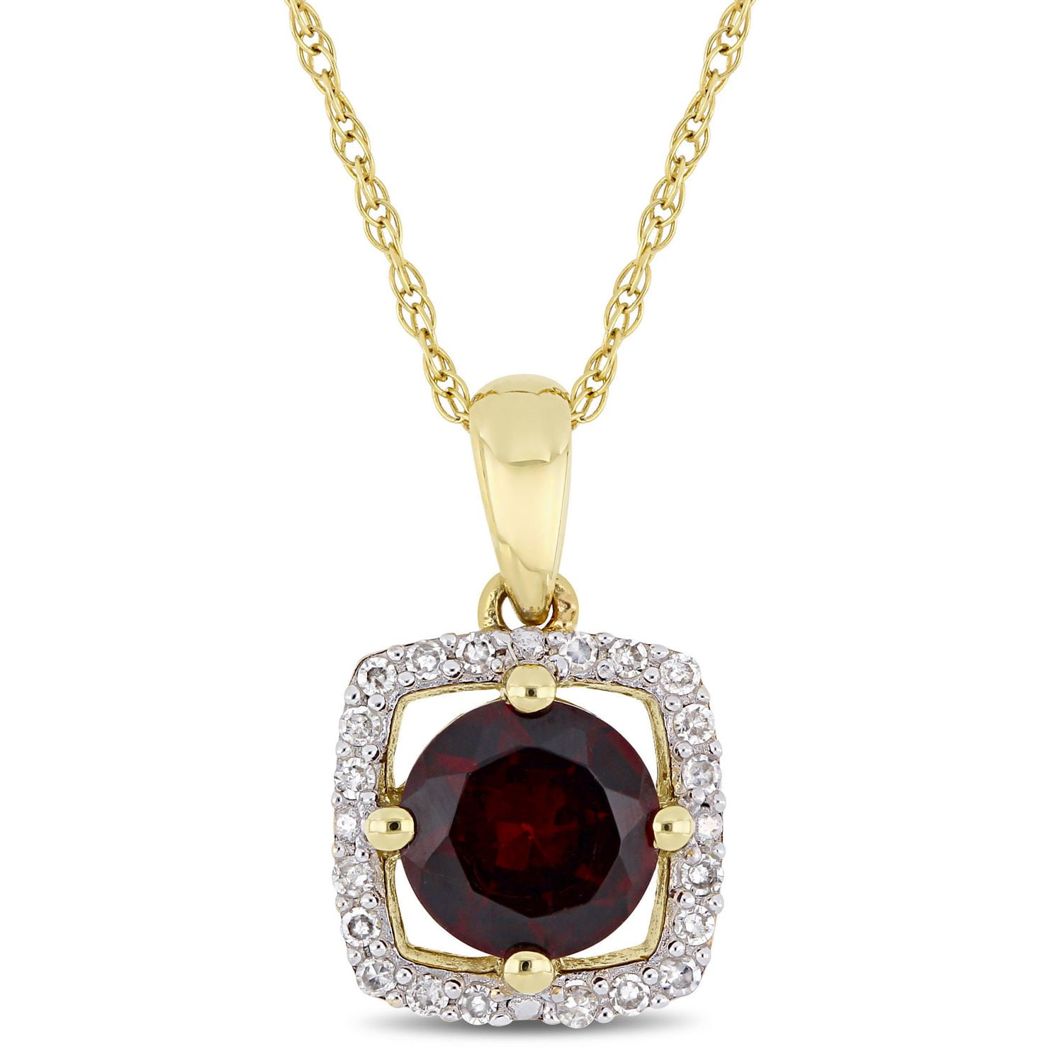Click here for Tangelo 1 Carat T. G.W. Garnet And 1/10 Carat T. W... prices