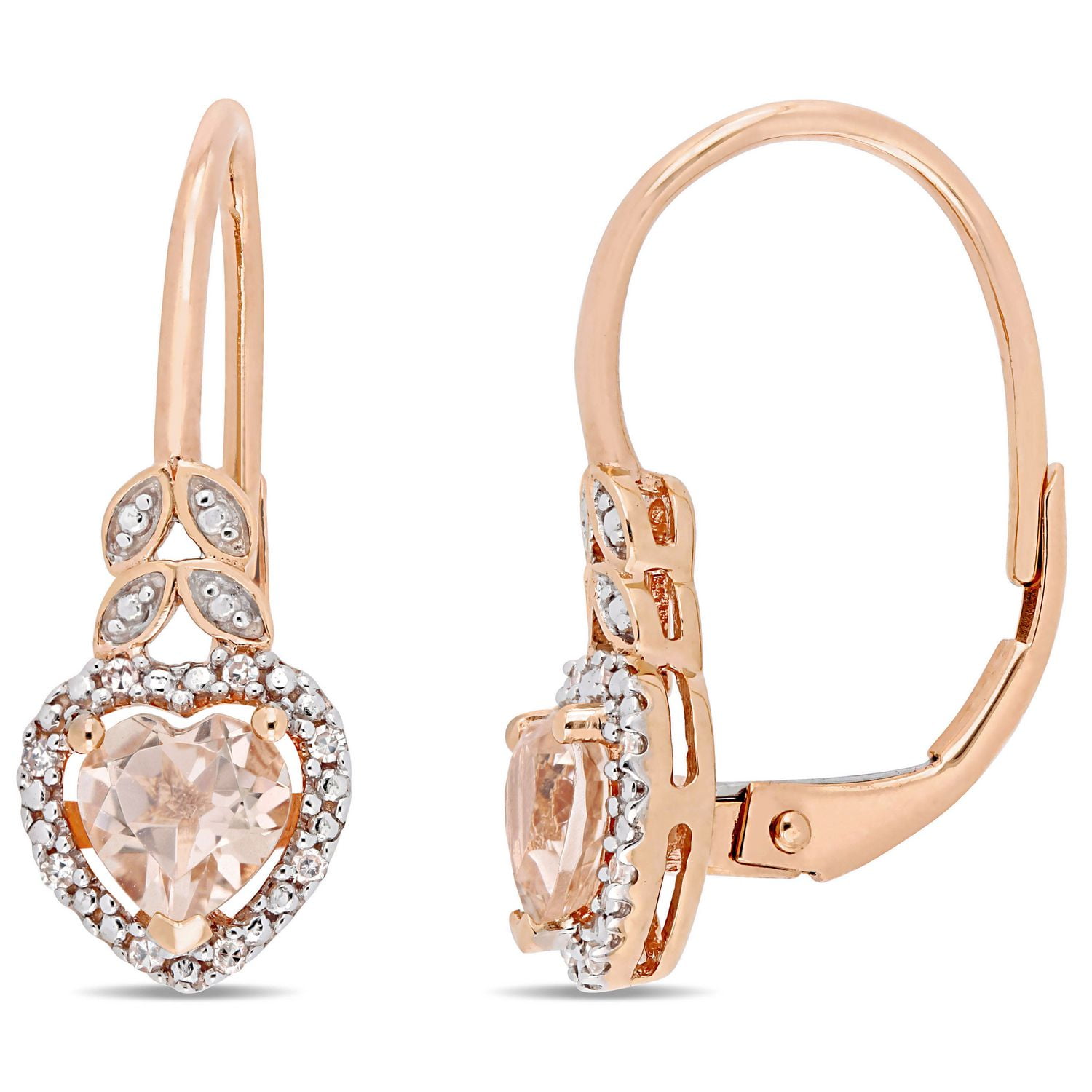 Click here for Tangelo 1 Carat T. G.W. Morganite And Diamond-Acce... prices