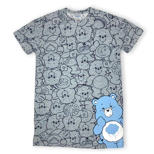 Care Bears Ladies drop shoulder nightgown with side slit and short ...