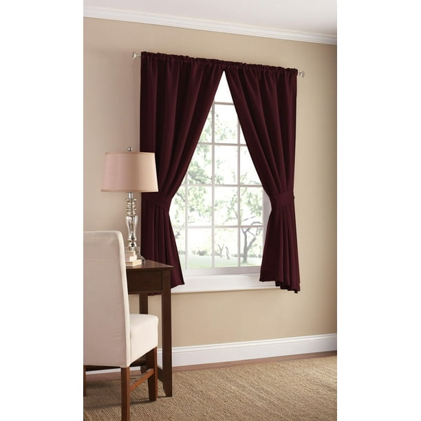Mainstays Bennett 63inch Window Curtain Panels - Walmart.ca