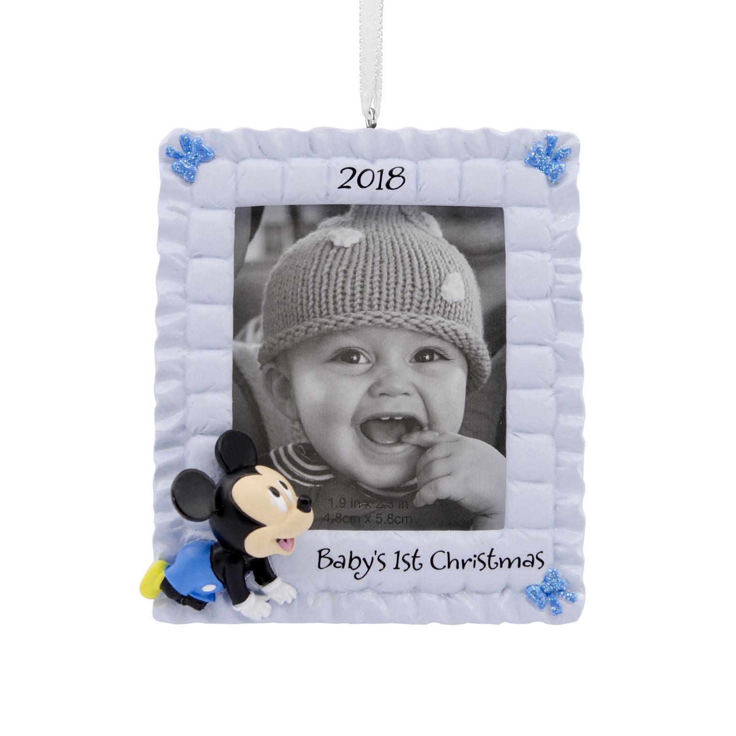 Hallmark Disney Mickey Mouse Baby's 1st Christmas 2018 Picture Frame ...