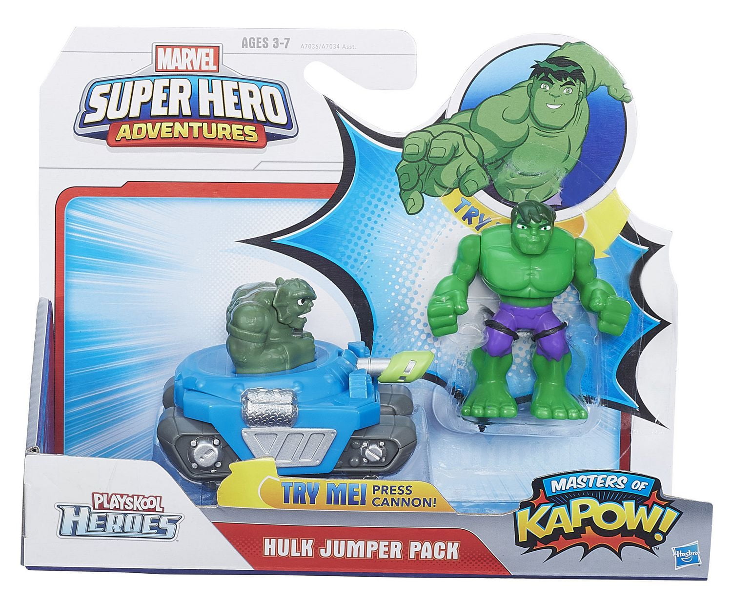 Hasbro Playskool Heroes Marvel Super Hero Adventures Hulk Pack ...