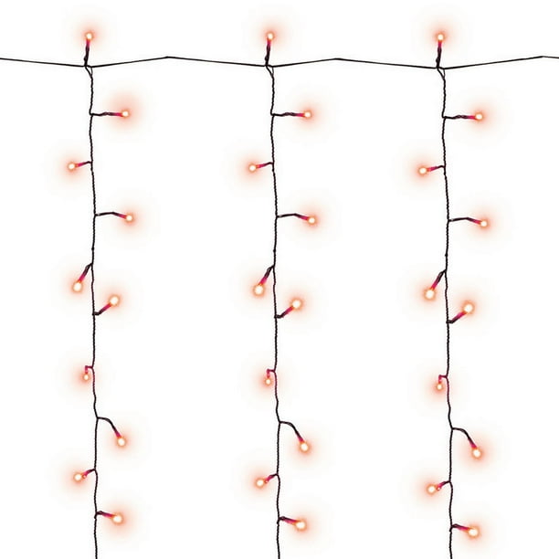 Way to Celebrate Halloween 150-Count Battery Operated Orange LED ...