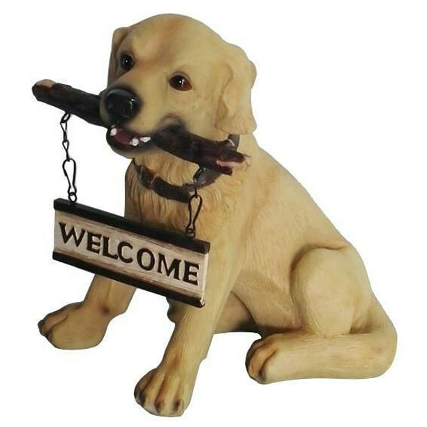 Mainstays Yellow Labrador Welcome Dog Statue - Walmart.ca