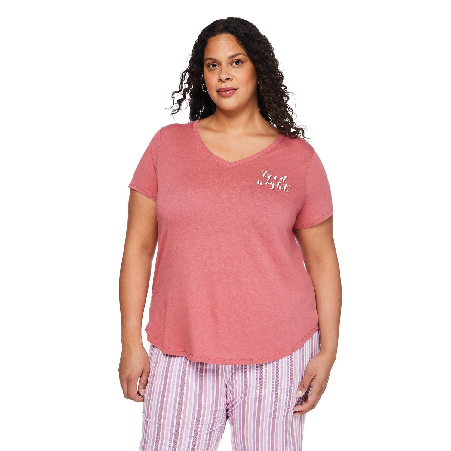Click here for George Womens Plus V-Neckline Sleep Tee 1x prices