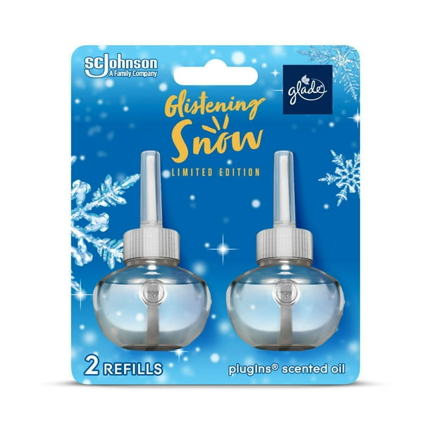 Glade Plugins® Air Freshener Oil Refill, Glistening Snow™, 2 Refills ...