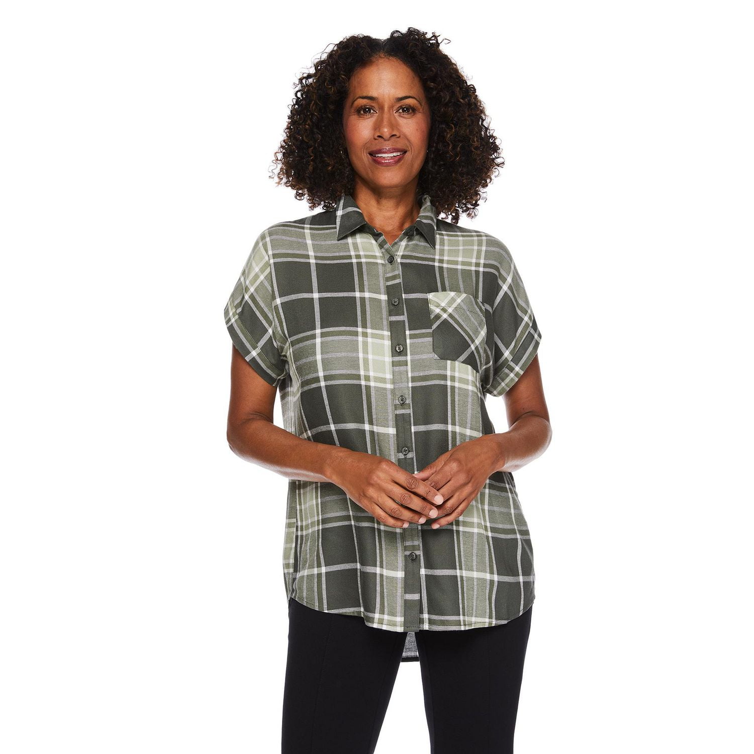 Click here for Iyla Womens Plaid Shirt L prices