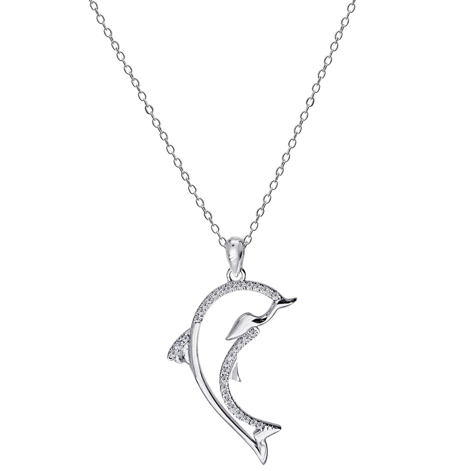 Click here for Luxury Designs Sterling Silver Cubic Zirconia Dolp... prices