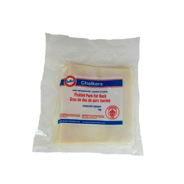 Chalkers Pickled Pork Fatback, Pork Fatback - random weight - Walmart.ca