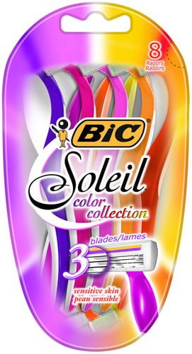 Rasoirs jetables femme BIC Soleil Color Collection Sensitive Skin, 3 ...
