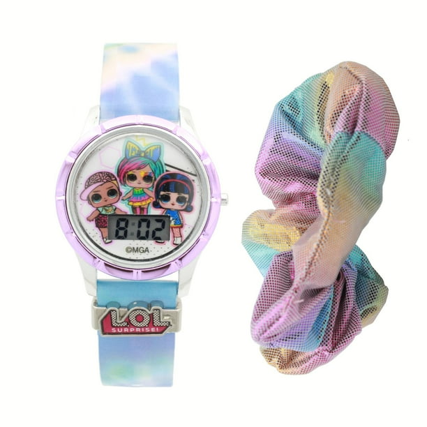 Disney L.O.L LCD Watch with Rotating flashing Lights and hair accessory ...