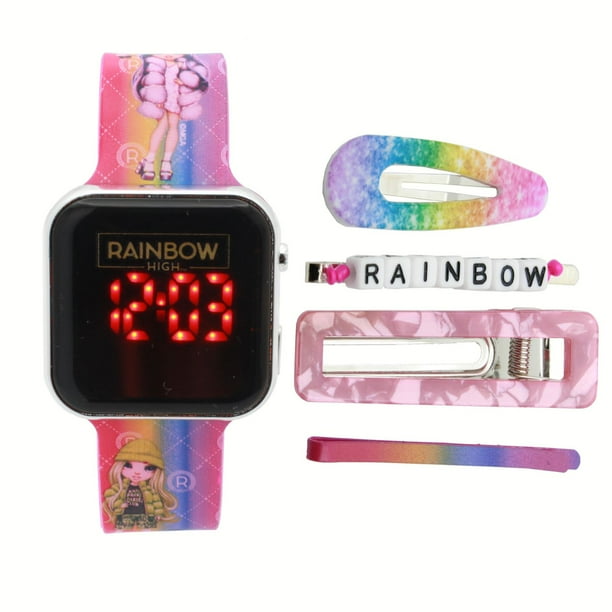 Rainbow High LED watch with hair accessories - Walmart.ca