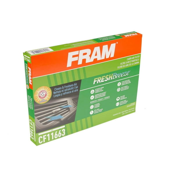 FRAM FB Cabin Air Filter CF11663 with Arm and Hammer Baking Soda ...