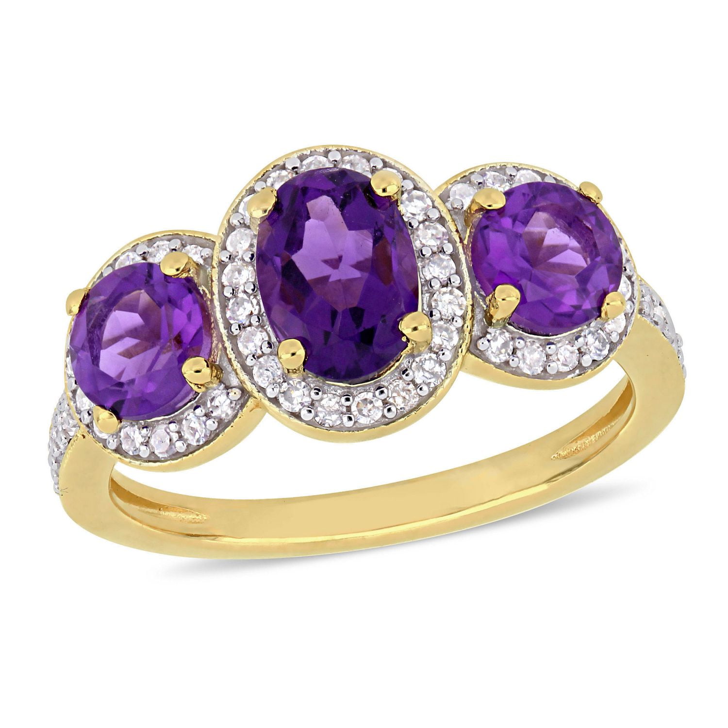 Click here for Tangelo 1-5/8 Carat T. G.W. Amethyst And 1/3 Carat... prices
