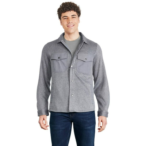 George Men's Fleece Shacket - Walmart.ca