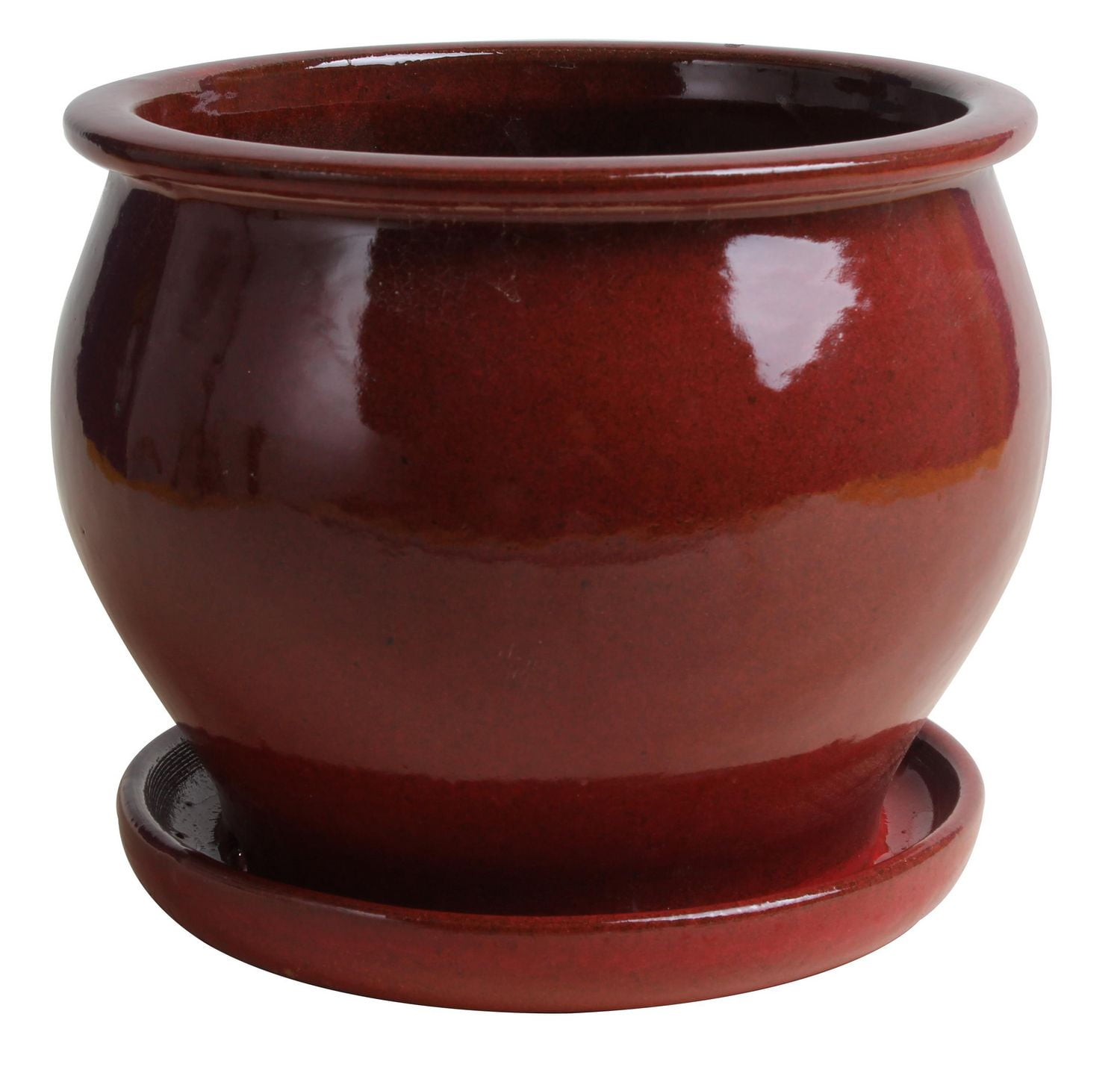 hometrends 8" Red Studio Ceramic Planter | Walmart Canada