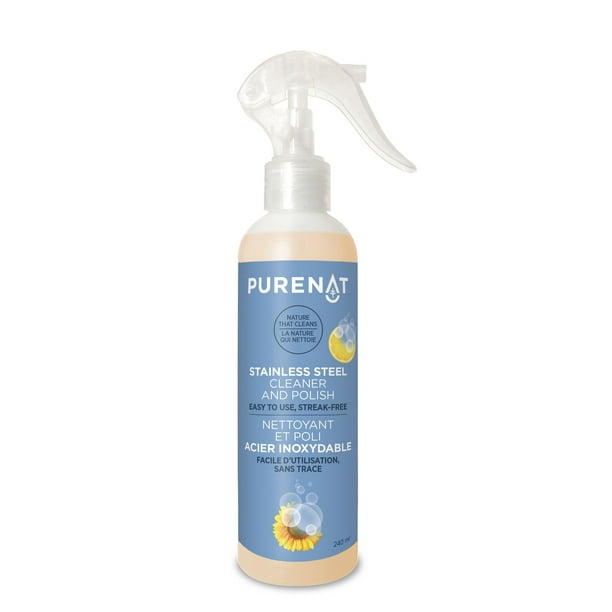 PURENAT Stainless Steel Cleaner and Polish 240ml, 240ml - Walmart.ca