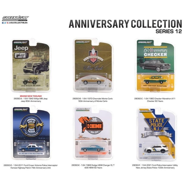 1:64 GreenLight Anniversary Die-Cast Vehicles Series 12 - Walmart.ca