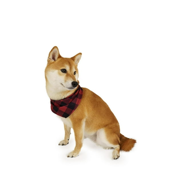 One Paw, Plaid Red Printed Jersey Dog Bandana, Multiple sizes, Soft ...