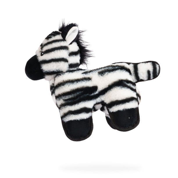 One Paw, Zebra Tough Plush Dog Toy with Squeaker, One Paw Zebra Tough ...