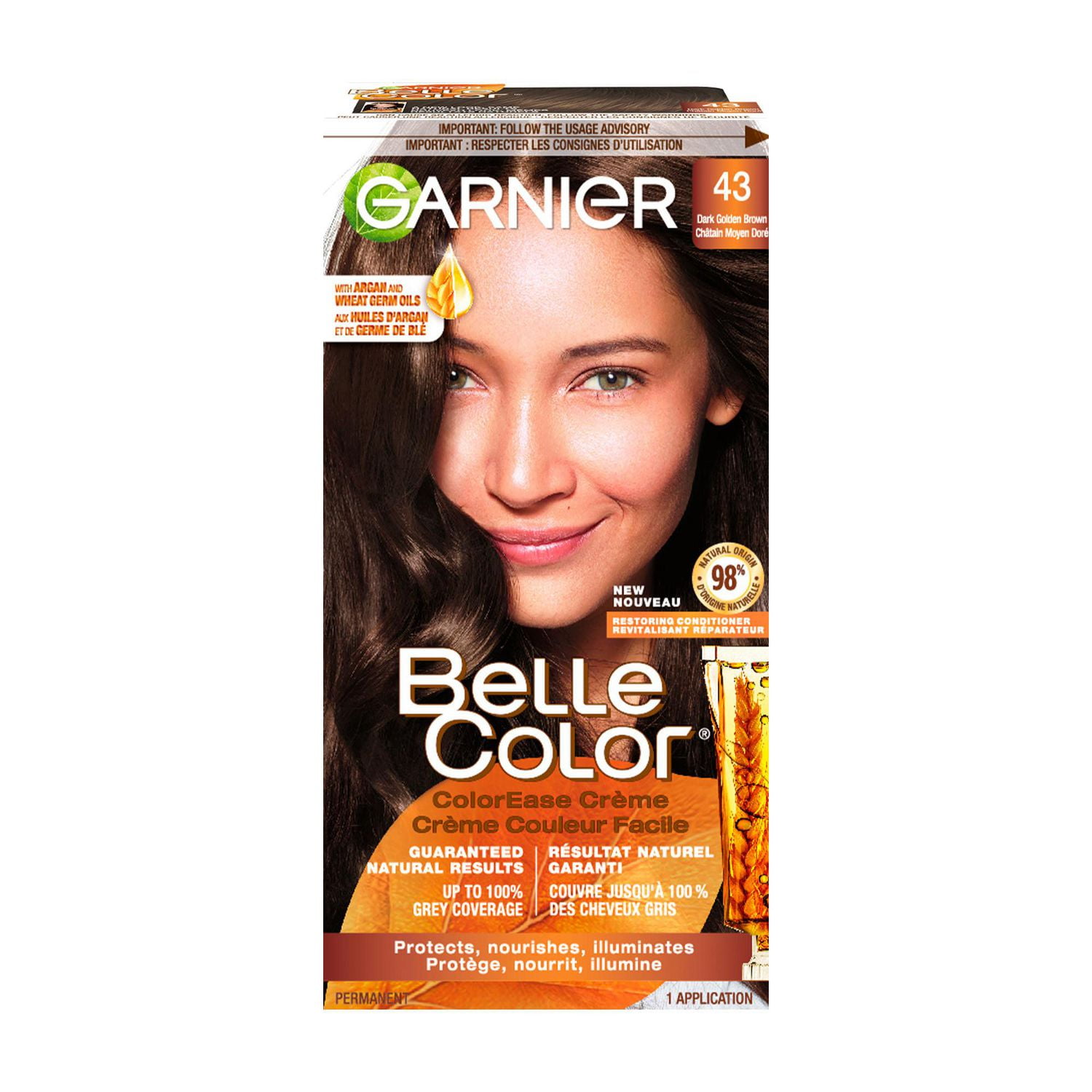 Garnier Belle Color Coloration Permanente, 560 Rouge Acajou, Couverture ...