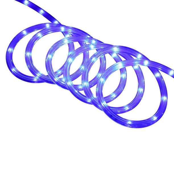 Holiday time 18Ft Super Bright LED Blue Rope Lights, Super Bright LED ...