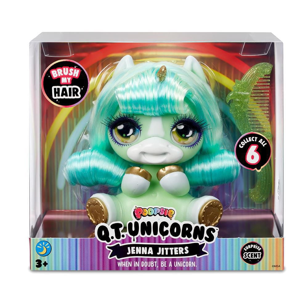 Poopsie Q.T. Unicorns Jenna Jitters – Cute, Collectible Mint Green ...
