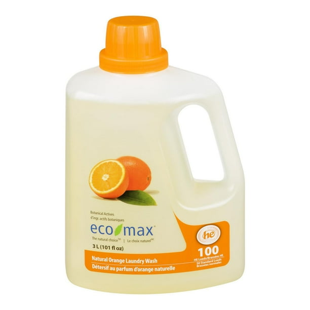 Eco-Max Natural Orange Laundry Wash, 3L, 100 Loads, Scented - Walmart.ca